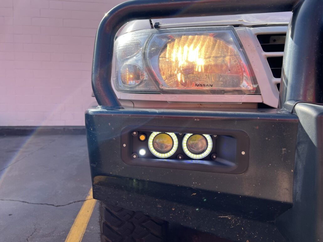 GU Patrol Bullbar Light Insert with Integrated Spotlights - Monster 4x4